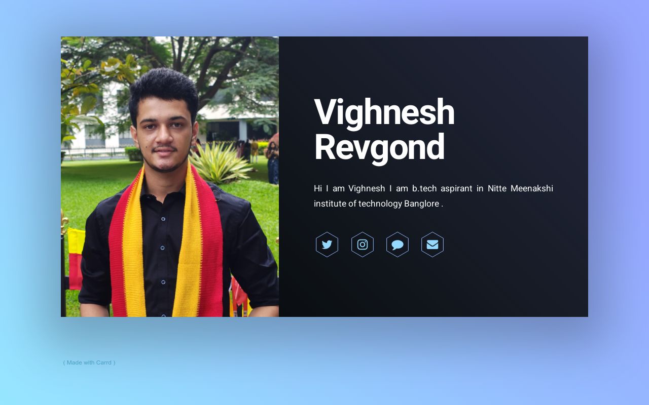 Vighnesh bio